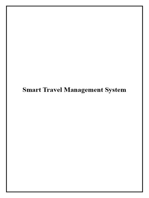 smart travel management system sd report pdf qr code world wide web