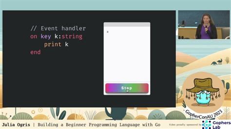 Julia Ogris On Linkedin 11 Julia Ogris Building A Beginners Programming Language With Go
