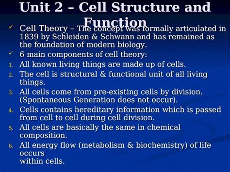 ppt unit 2 cell structure and function dokumen tips