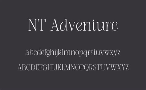Nt Adventure Font Font Tr