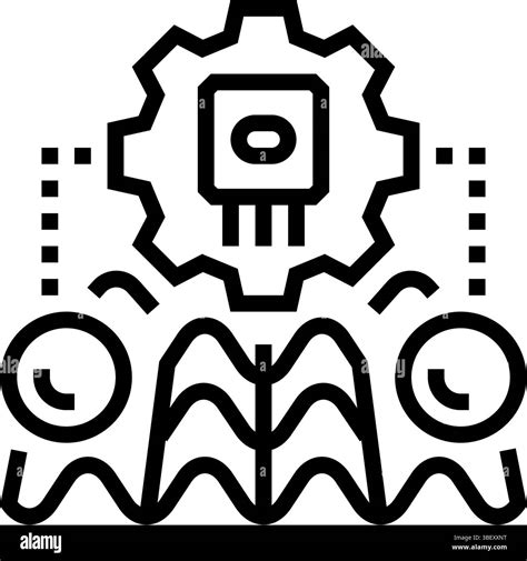 Simulator Quantum Computer Line Icon Vector Illustration Stock Vector Image And Art Alamy