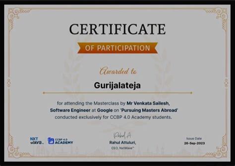 Teja Gurijala On Linkedin Nxtwave Ccbpacademy Nxtwaveteam