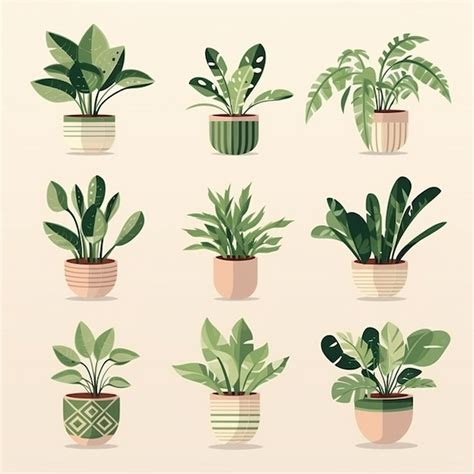 Premium Vector Houseplant Collection