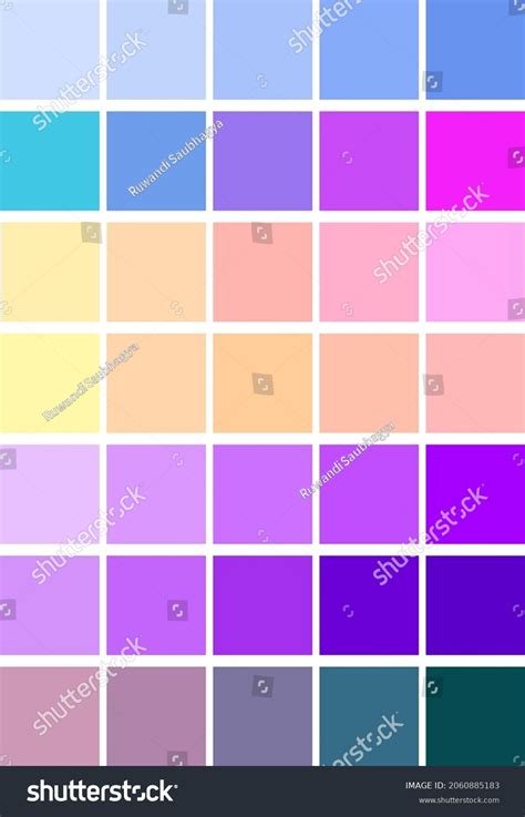 Attractive Color Palate Design Of Shaded Color Royalty Free Stock