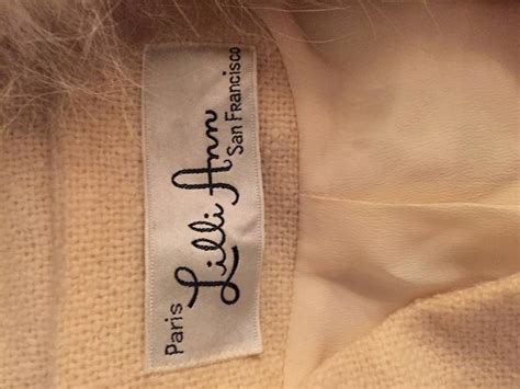 Incredible Vintage Lilli Ann 1960s Ivory Wool Fur Cropped Swing