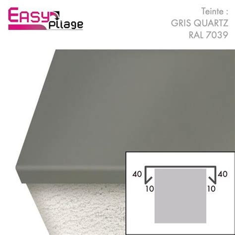 Couvertine Couvertine Aluminium Gris Quartz Ral 7039