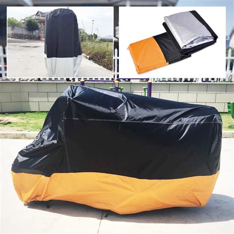 Dwcx Motorcycle 1pc Xxxl Indoor Outdoor Waterproof Cover Uv Protector