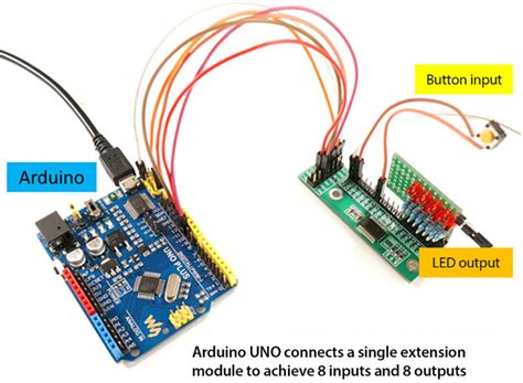 SPI Interface Converter PinBoard 16Bit I O Extension Board Module