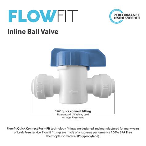 Inline Ball Valve Quick Connect Fitting Express Water