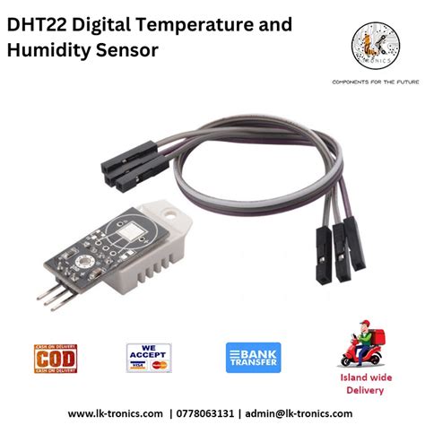 Dht22 Digital Temperature And Humidity Sensor Lk Tronics