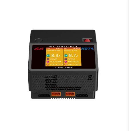 HOTA S6 EU plug AC 400W DC 2X325W Двухканальное умное зарядное ...