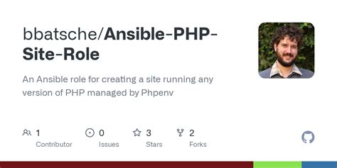 Github Bbatscheansible Php Site Role An Ansible Role For Creating A Site Running Any Version