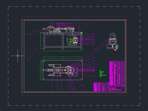 汽车转向外拉杆试验台设计（说明书14000 二维图） Autocad 2018 模型图纸下载 懒石网