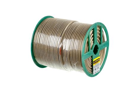 Стальной трос в полимерной оболочке STAYER d=6,0 мм, L=150 м 30410-60 ...