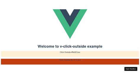 v click outside renderless example codesandbox