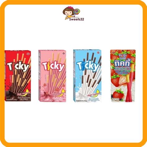 [ 1 Pack ] Ticky Thai Two Tone Biscuit Stick 20g Shopee Malaysia