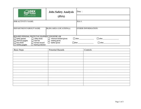 Jsa Form Template Vrogue Co