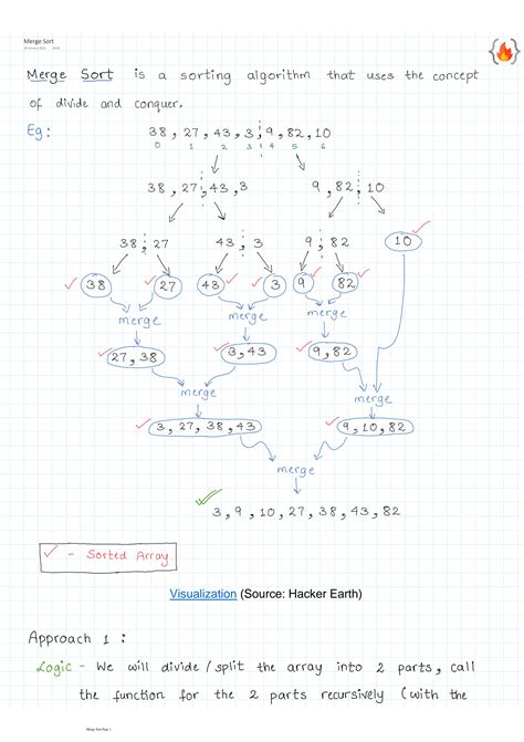 Solution Lecture 35 Merge Sort Studypool