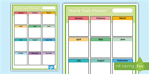 Yearly Task Planner Teacher Made Twinkl