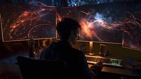 premium ai image a data guru in a high tech observatory analyzing