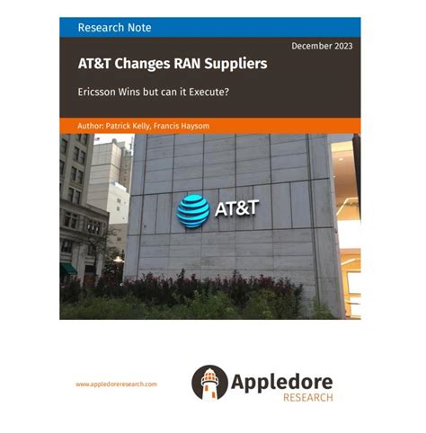 Appledore Research On Linkedin Atandts Ran Swapout Appledore Research