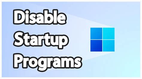 How To Disable Startup Programs In Windows And Windows YouTube