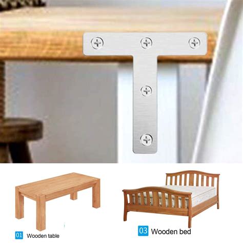 Stainless Steel T Shaped And L Shaped Metal Flat Corner Brace Corner Brackets For Wood