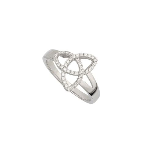 Sterling Silver Trinity Knot Ring Trinity Knot Ring Rings Knot Ring
