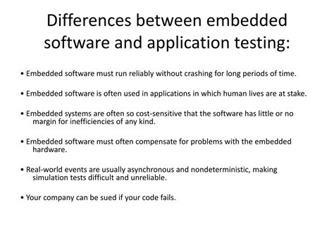PPT Embedded Software Testing PowerPoint Presentation Free Download ID 8947962