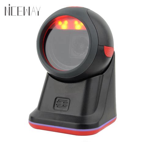 24h Automatic Sensing Desktop 1d 2d Omnidirectional Supermarket Medical Barcode Scanner