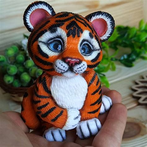 Тигренок) | Тигренок, Глина, Поделки