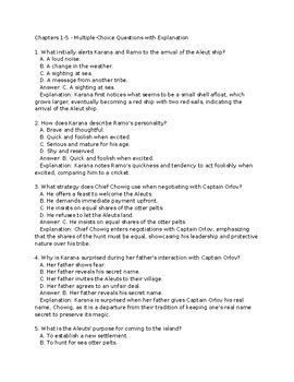 Island Of The Blue Dolphins Chapter By Chapter Multiple Choice Quizzes