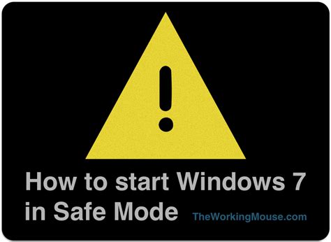 How To Start Windows In Safe Mode The Working Mouse