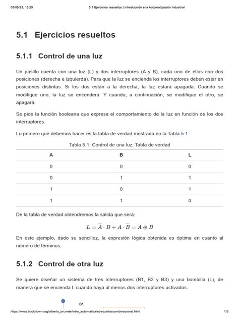 5 1 Ejercicios Resueltos Introducción A La Automatización Industrial