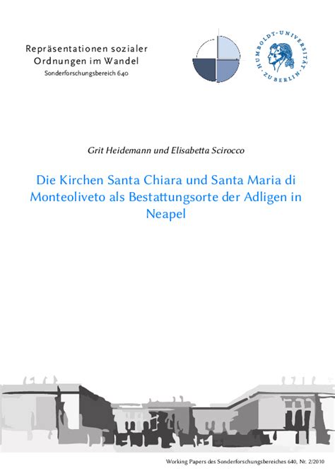 Pdf Grit Heidemann Elisabetta Scirocco Die Kirchen Santa Chiara