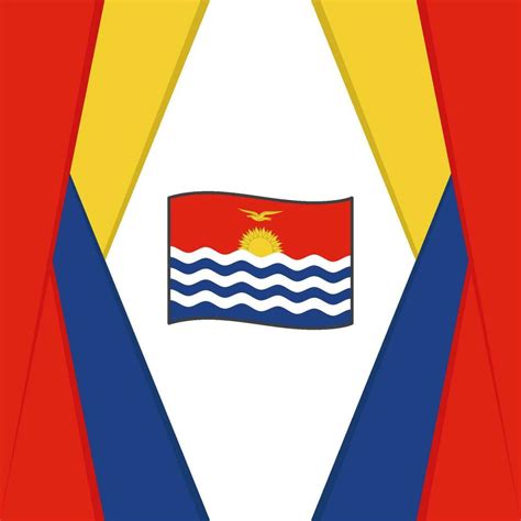 Kiribati Flag Abstract Background Design Template Kiribati