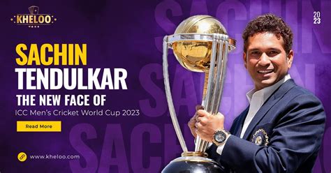 Sachin Tendulkar The New Face Of Icc Mens Cricket World Cup 2023 Kheloo