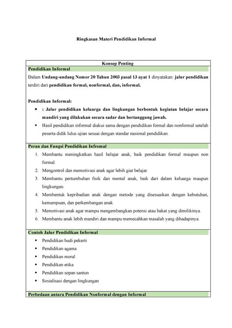 Pengertian Pendidikan Formal Non Formal Dan Informal Vrogue Co