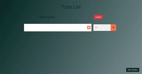 Todolist Codesandbox