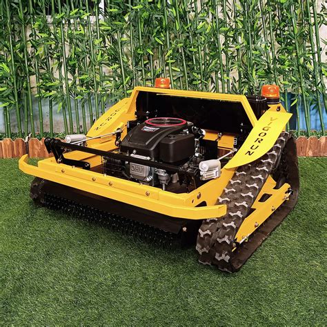 Yellow Remote Controlled Tracked Brush Mower Vtlm800 Vigorun Remote