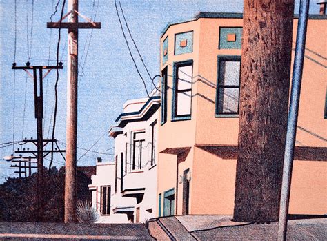 Robert Bechtle Mississippi Street Intersection 2007 Etching