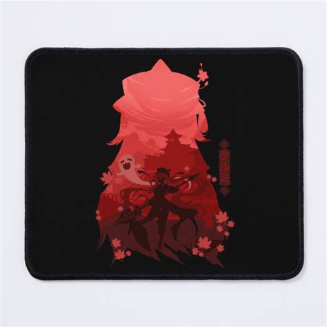 Genshin Impact Hutao Negative Space Mouse Pad For Sale By Minami14r