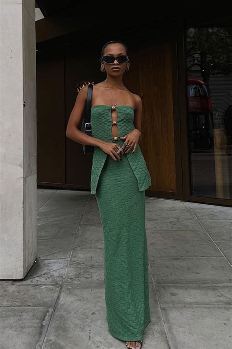 Taya Maxi Skirt Khaki Runaway The Label Australia