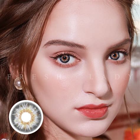 Freshlady Rococo Triumph Slate Grey Coloured Contact Lenses Yearly