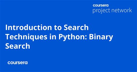 introduction to search techniques in python binary search coursya