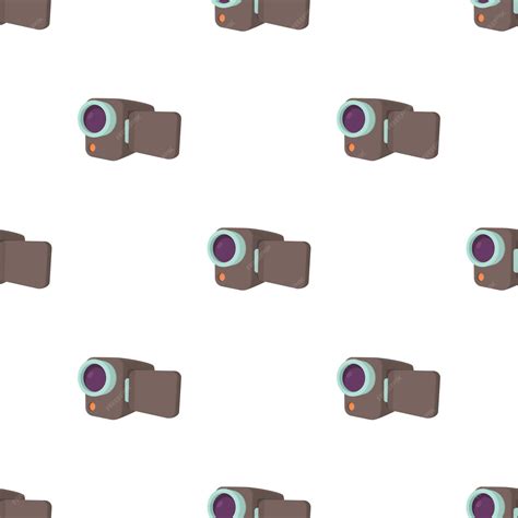 Premium Vector Camcorder Pattern Seamless Background Texture Repeat Wallpaper Geometric Vector