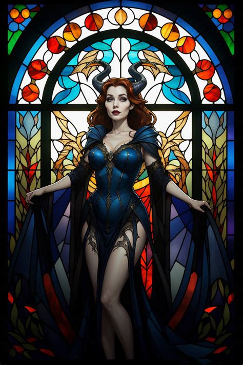 Stained Glass Series Maleficent By Thedarknymph On Deviantart