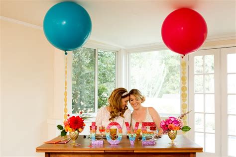 Rainbow Themed Lgbtq Wedding Inspiration Ps Love