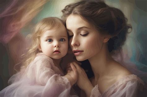 Matka I C Rka W Studiu Matka I C Rka W Studiu M Oda Pi Kna Matka Z Uroczym U Miechem Premium