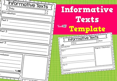 Informative Texts Template Teacher Resources And Classroom Games Teach This